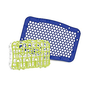 Dr. Brown's Baby Bottle Dishwasher Basket and 100% Silione Dishwasher Bag, for Standard Baby Bottle Parts, Pumps, Pacifiers and More