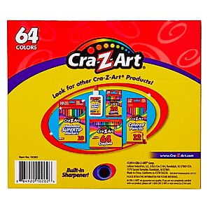 Cra-Z-Art Crayons, 64 Assorted Colors, 64/Pack (10202WM16)