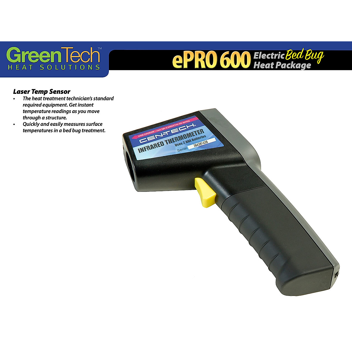 Portable Electric Bed Bug Eradication Heater System | Contains All Equipment for Heat Treatment of Bed Bugs | Gets Rid of All Bed Bugs in a 600 Sq. Foot Room | Professional-Grade | ePro 600 Package