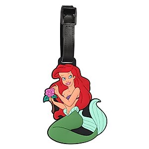 Luggage Tag for Suitcases Bag Baggage Travel Tags Identifiers Cute Cartoon Character Funny Unique Large Silicone Name Luggage ID Tags for Kids Women Girls Men XLP-0611-9