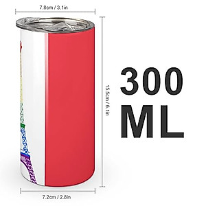 France Gay Flag Funny Coffee Mug Stainless Steel Travel Insulated Tumbler Double Wall Water Cup 10 Oz