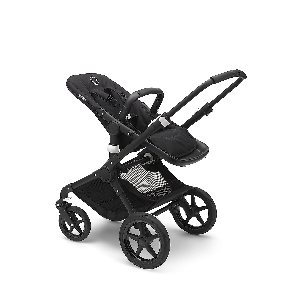 Bugaboo Fox Complete Full-Size Stroller, Black - Fully-Loaded Foldable Stroller with Advanced Suspension and All-Terrain Wheels