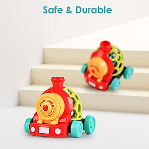 iPlay, iLearn Baby Toy Train, Infant Soft Cars for 6-12 Month Boy, Musical Push N Go Truck, Toddler Sensory Ball Rattle, Development Birthday Gift Stocking Stuffer 7 8 9 10 18 Month 1 2 Year Old Girl