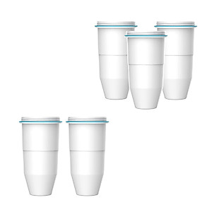 AQUA CREST NSF/ANSI 53 6-Stage Replacement Water Filters (5 Packs), Replacement for ZR-017, ZR-001, ZP-010 Pitcher Filters and Dispenser Filters, Reduce TDS, 98% Chlorine, Bad Taste and Odor.
