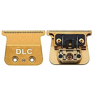 Replacement Trimmer Blades DLC 2.0 Compatible with BaBylissPRO FX787 & FX726,Professional Graphite T-blade for stylist,1 pack (golden)