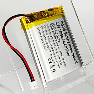 HXJNLDC DC 3.7V 1300mAh 103040 Rechargeable Lithium Polymer Replacement Battery for DIY 3.7-5V Electronic Product