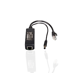 POE Splitter,LFHUKEJI Passive POE Splitter 24V to 12V Compatible with Most Switches POE and All Web Cameras