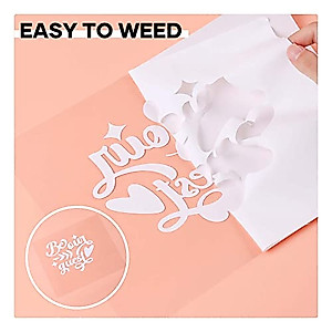 HTVRONT White HTV Heat Transfer Vinyl Roll - 12" x 40ft White Iron on Vinyl for Shirts - Easy to Cut & Weed HTV Vinyl for Clothes