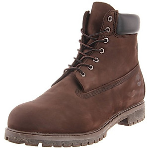 Timberland Men's 6 inch Premium Waterproof Boot, Dark Chocolate, 9