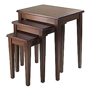 Winsome Wood Regalia Accent Table, Walnut, 14.9"D x 20"W x 21.6"H