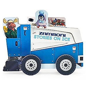 Zamboni Stories on Ice- Wheeled Board Book Set, 3-Book Gift Set With Rolling Truck Slipcase for Toddlers Ages 1-5 (Roll & Play Stories)