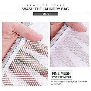 Mesh Laundry Bags for Delicates with Premium Zipper, Laundry Bag for Washing Machine, Lingerie Bags for Laundry, Blouse, Hosiery, Stocking, Underwear, Bra,Sock and Shoes Laundry Wash Bag (6Pcs).…
