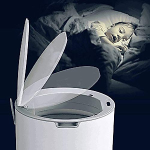 CXDTBH Smart Trash Can Waterproof Household Trash Can for Living Room Kitchen Bathroom 8L Cute Bedroom Automatic Trash Can (Color : D)