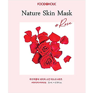[ Nature Skin ] 100 Combo Pack Face Sheet Mask, Nude Sheet with Release Paper, Premium Quality Korean Facial Sheet Mask (10 x 10 Types : Aloe, Blueberry, Collagen, Cucumber, Green-Tea, Pearl, Rose, Royal-Jelly, Tea-Tree, Vitamin) FOODAHOLIC