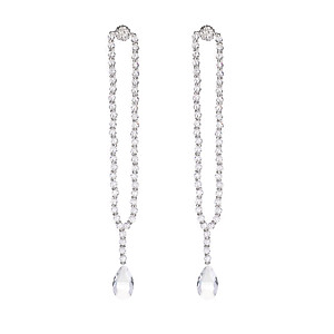 SUQ I OME 1 Pair of Luxury Crystal Beaded Magnetic Curtain Tieback and Holdback Curtain Clips Curtain Buckle Curtain Holder Blingbling Curtain Holdbacks for Drapes,Crystal