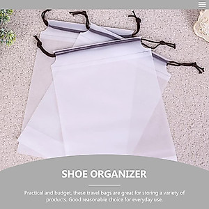 HEALLILY 40pcs Eyelash Packaging Bag Travel Makeup Bags Lash Pouch Eva Drawstring Bags Cosmetics Storage Pouch Small Frosted Packaging Bag Lash Organizer Bag Lash Packing Bags