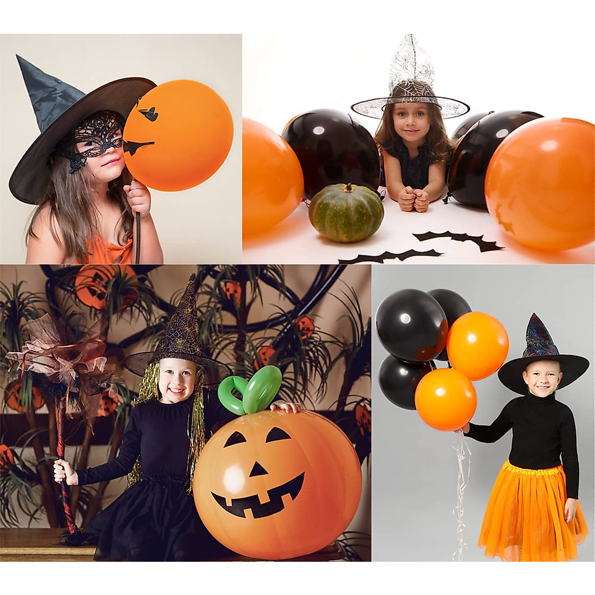 Balloon Pump Hand Held 2Pack, Double-Way Air Intake Portable Manual Inflator for Halloween Balloons, Yoga Balls, Balloon Garland, Party Decorations