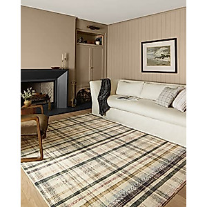 Loloi Chris Loves Julia x Humphrey Collection HUM-02 Ivory/Multi, Contemporary 2'-0" x 5'-0" Accent Rug feat. CloudPile™