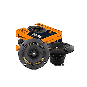 VOYZ 400 Watt 3.5” Piezo Super Horn Tweeters Aluminum Diaphragm 4-8 ohms 1 Pair (2pcs) (PET-1919)