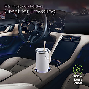 SIPX™ Insulated Tumbler With Lid And Straw, 40oz. Tumbler With Handle Keeps Cold 12 Hours, Water Bottle Thermos With Lid, BPA-Free Reusable Insulated Coffee Tumblers, Travel Mug Great For Beach Party