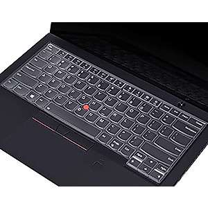Keyboard Cover Skin Protector for 14" Lenovo ThinkPad X1 Carbon Gen 8/7/6/5 2020-2017,Lenovo ThinkPad X1 Yoga 2rd/3rd/4th/Thinpad T490 T490s T480 T480S[NOT for 2021 Lenovo ThinkPad X1 Carbon Gen 9]