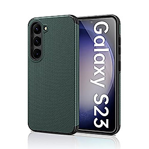 EJGNA Military-Grade Hybrid Case for Galaxy S23, Shockproof Anti-Scratch Bumper Cover, 6.1'' - Green