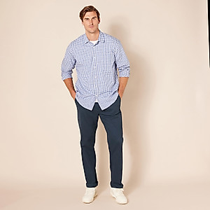 Amazon Essentials Men's Athletic-Fit Casual Stretch Chino Pant (Available in Big & Tall), Dark Navy, 40W x 32L