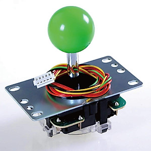 SANWA JLF-TP-8YT Arcade Joystick (Black Ball Top) - Premium, High Precision, Responsive Controls, Multi-Platform Compatible - Ideal for Gaming Enthusiasts, for Arcade Jamma Game 4 & 8 Way Adjustable
