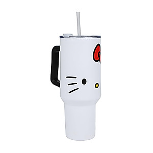 Bioworld Hello Kitty 40 Oz. Stainless Steel Tumbler With Leak-Proof Lid