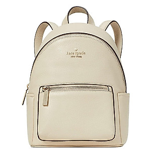 Kate Spade Leila Pebbled Leather Mini Dome Backpack Bag (Light Sand)