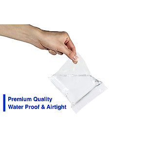 400 Pack 2 Mil Small Clear Plastic Reclosable Bags, 2 Assorted Sizes, 1.5x1.5 Inch, 2x2 Inch Clear Durable Plastic Resealable Zipper Baggies for Jewelry, Beads, Pill, Storage, Shipping & Packaging