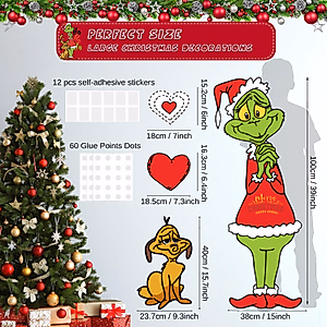 Large Funny Christmas Decorations, Christmas Classic Cardboard Cutouts for Xmas Wall Door Tree Porch Window Decor (Style1)