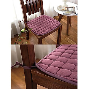 TUNKENCE Kitchen Chair Cushions Desk Chair Cushion Chair Pad with Back Support Seat Cushions Pillows with Ties for Dining Chairs, Office Soft and Comfortable