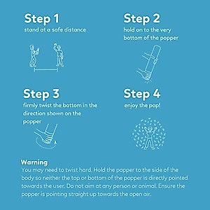 12 Pack Confetti Cannon Confetti Poppers | Shiny Multicolor | TUR Party Supplies | Launches Up to 25ft | Giant (12 in) | Party Poppers for New Years Eve, Christmas, Graduation, Birthdays, Weddings