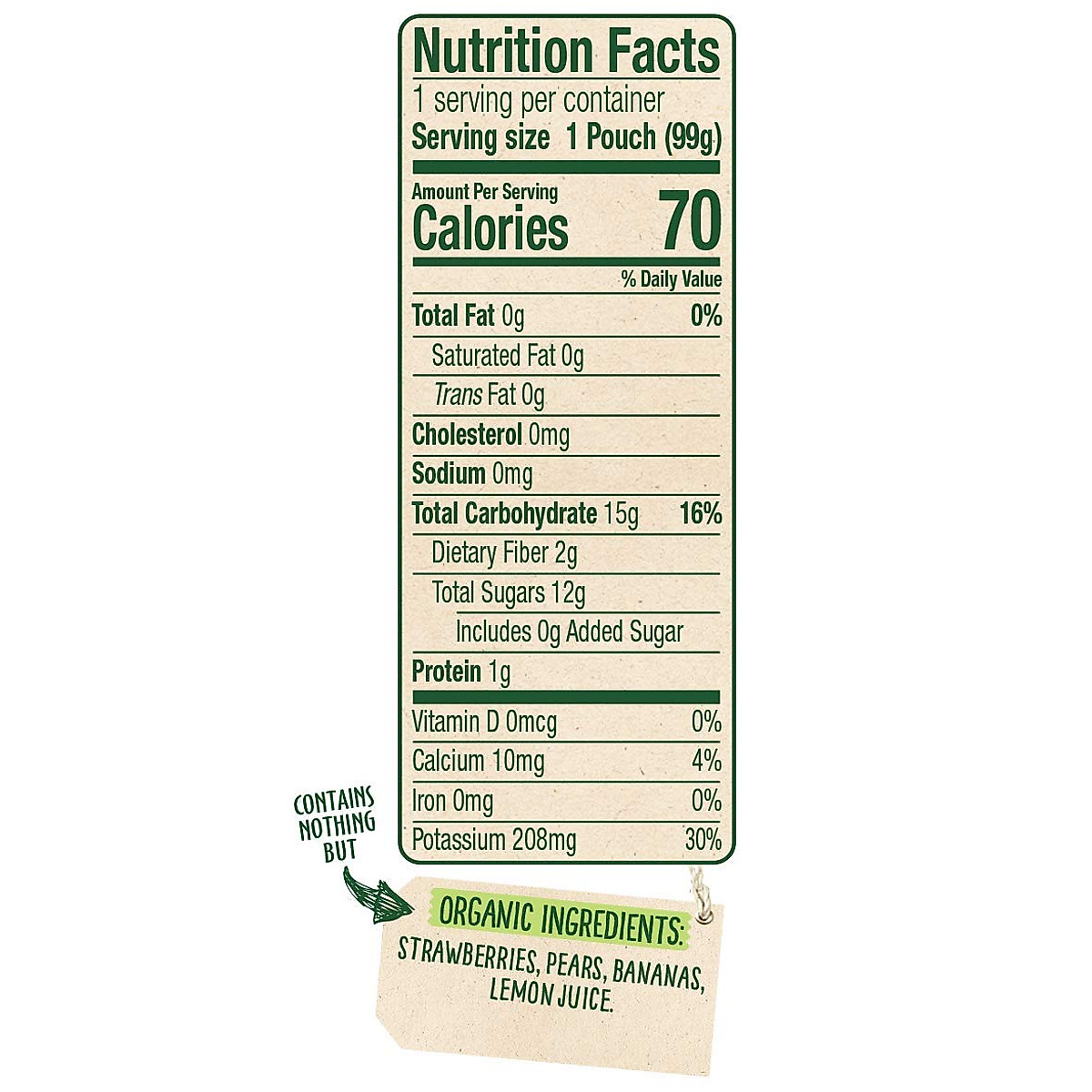 Sprout Organic Stage 2 Baby Food Pouches, Strawberry Pear Banana, 3.5 Ounce (Pack of 6)