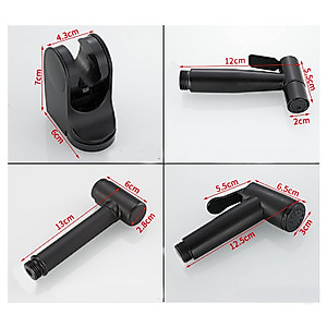 Bidet Toilet Sprayer,Angle Valve Attachments General G1/2 Thread Stainless Steel+ABS Easy Installation Baby Cloth Diaper Sprayer, for Cloth Diapering Individual Hygiene Cleaner