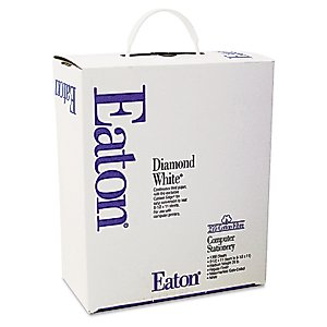 Southworth 3552010 25% Cotton Continuous Paper White 20lb 9-1/2 x 11 Perforated 100 Sheets