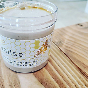 Aniise Honey & Almond Body Scrub Exfoliating for Men and Women - Soft and Smooth Skin, Hydrating, Vitamin, Acne, Nourishing, Exfoliating, Fight Acne 10 Oz