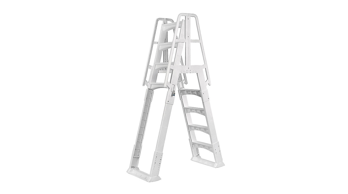 Blue Wave Premium A-Frame Pool Ladder for Safety & Stability