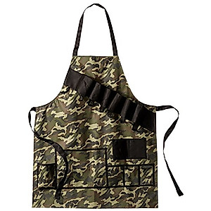 EZ Drinker Grill Master Grill Apron and Accessory Holds Beverages and Tools, Camouflage, One Size Fits All (CAM-APRON)