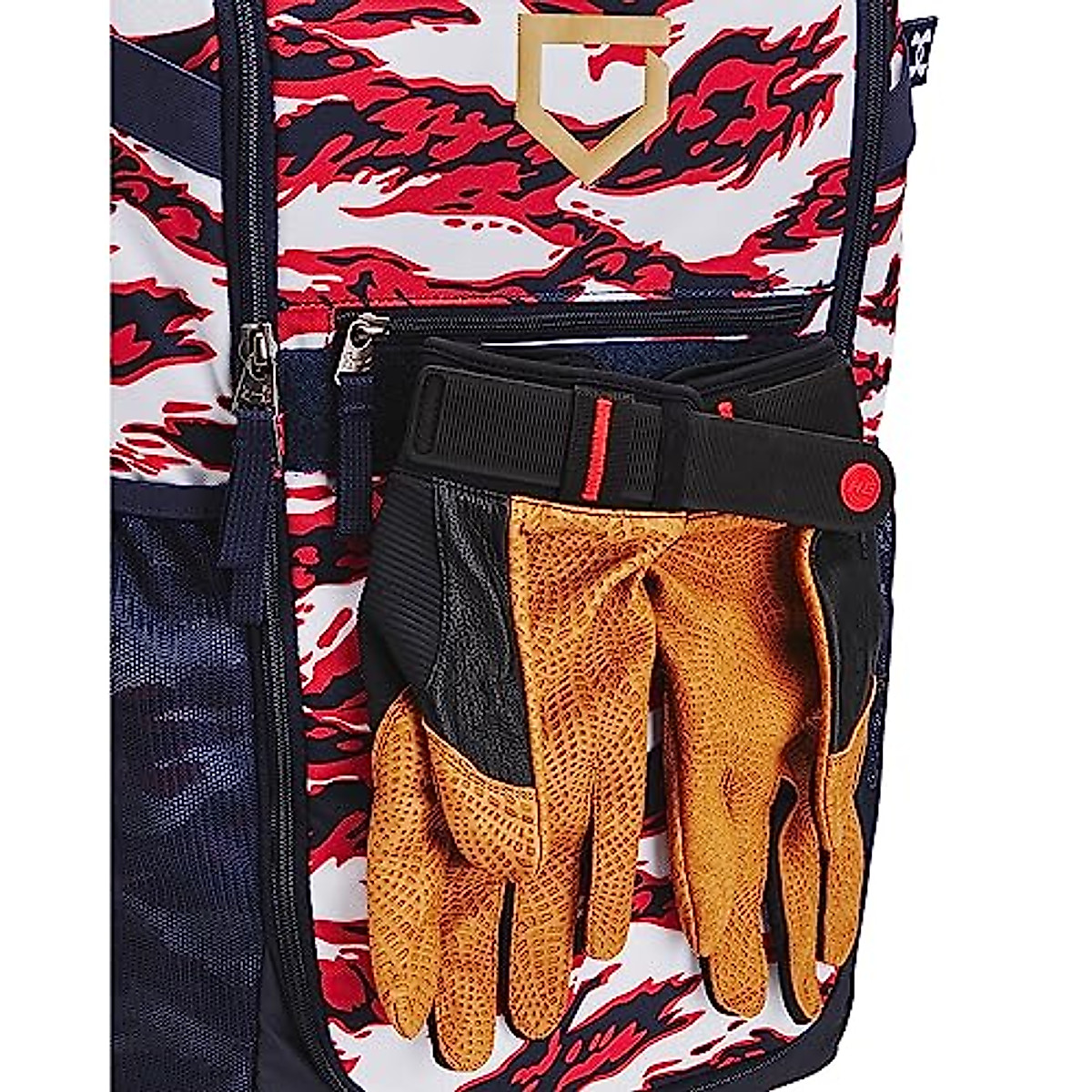 Under Armour Unisex-Adult Utility Baseball Backpack Print, (411) Midnight Navy/Midnight Navy/Metallic Gold, One Size Fits All