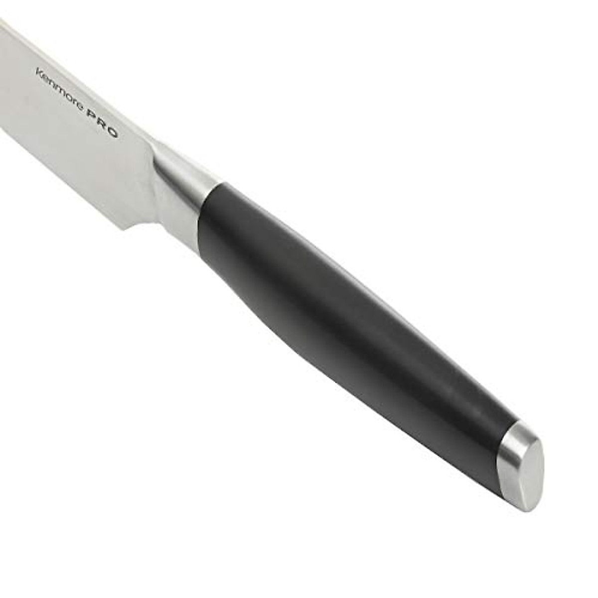 Kenmore Pro Truman Stainless Steel Knife Block Set, 6-Piece, Black