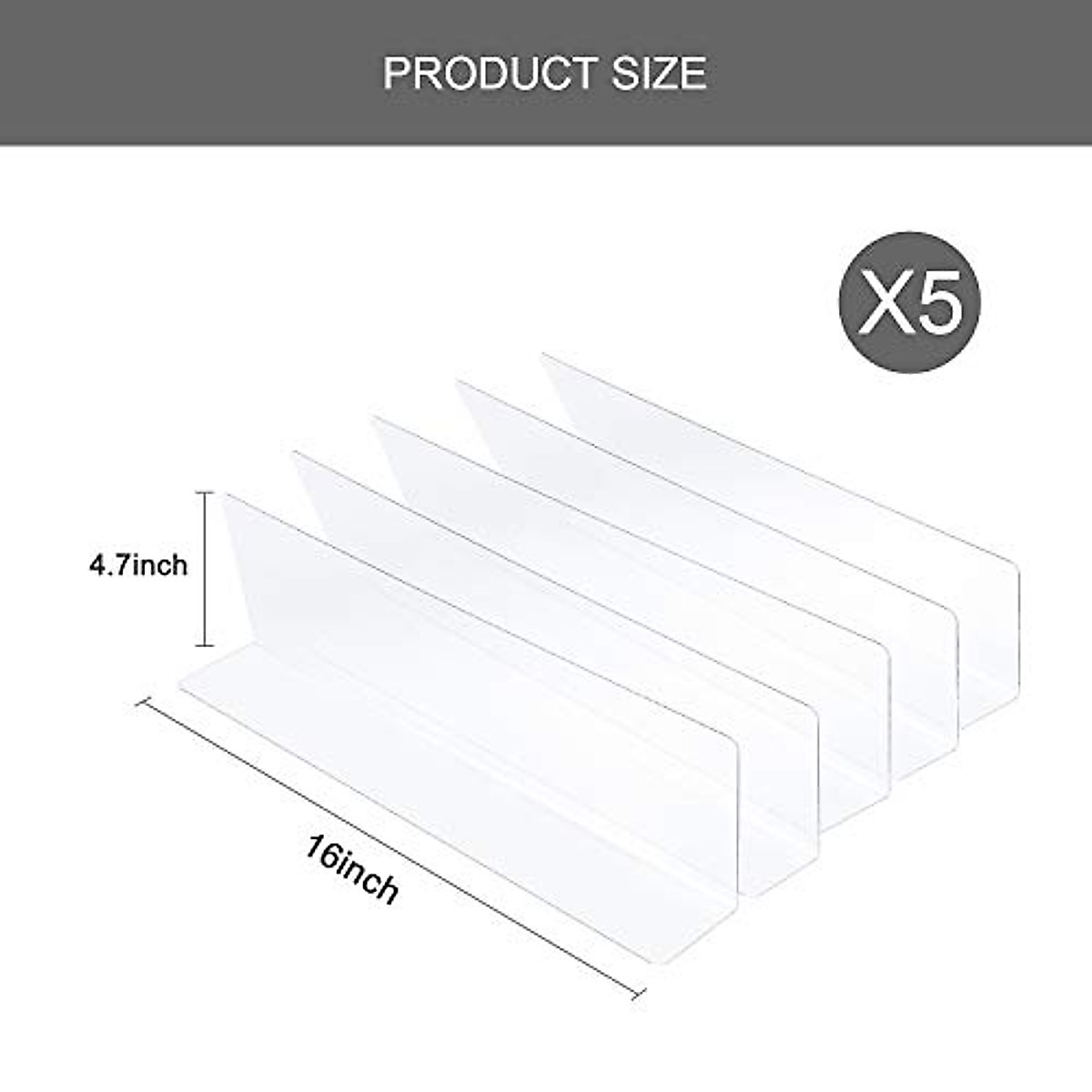 World Backyard Toy Blockers for Furniture - Clear Thin PVC Gap Bumper Under Couch, Sofa, Bed, Cabinet to Stop Small Things Going into. (Large 4.7'' High)