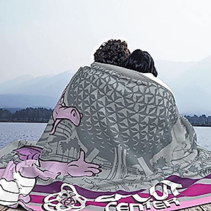 JIYINJI Figment Novelty Blanket Fleece Throw Blanket Super Soft Lightweight for Youth 60"X50".