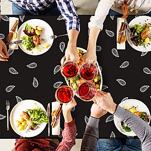 K1tpde 3PCS Bandana Party Tablecloths, Cholo Gangsta Theme Bandana Table Covers, Bandana Plastic Tablecloth, Cholo Themed Western Party Decorations for Adult, Cholo Theme Western Party Supplies, Black