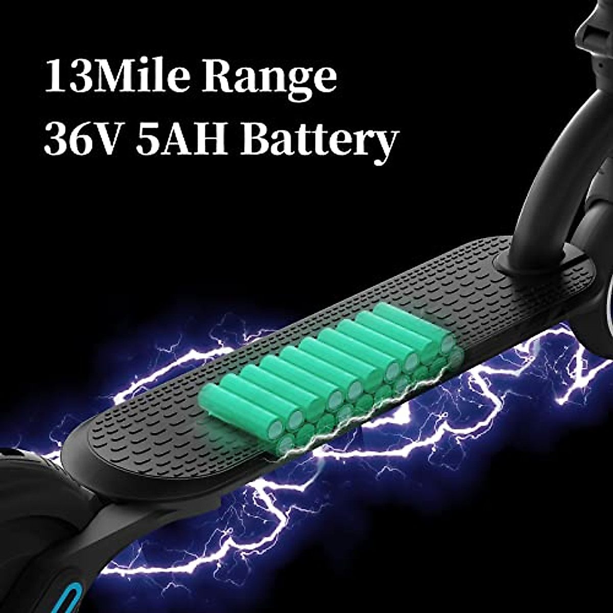 VOBETSCOOTER, Top Speed 13MPH,13Mile,250W Motor,6.5Inch Honeycomb Solid Tires,Foldable,Lightweight Electric Scooter,Suitable for Teens,13 +,Load 190 LBS