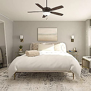 MINKA-AIRE F552L-ORB Watt 60 Inch LED Energy Star Rated Ceiling Fan with DC Motor and 4 Speed Pull Chain in Oil Rubbed Bronze Finish