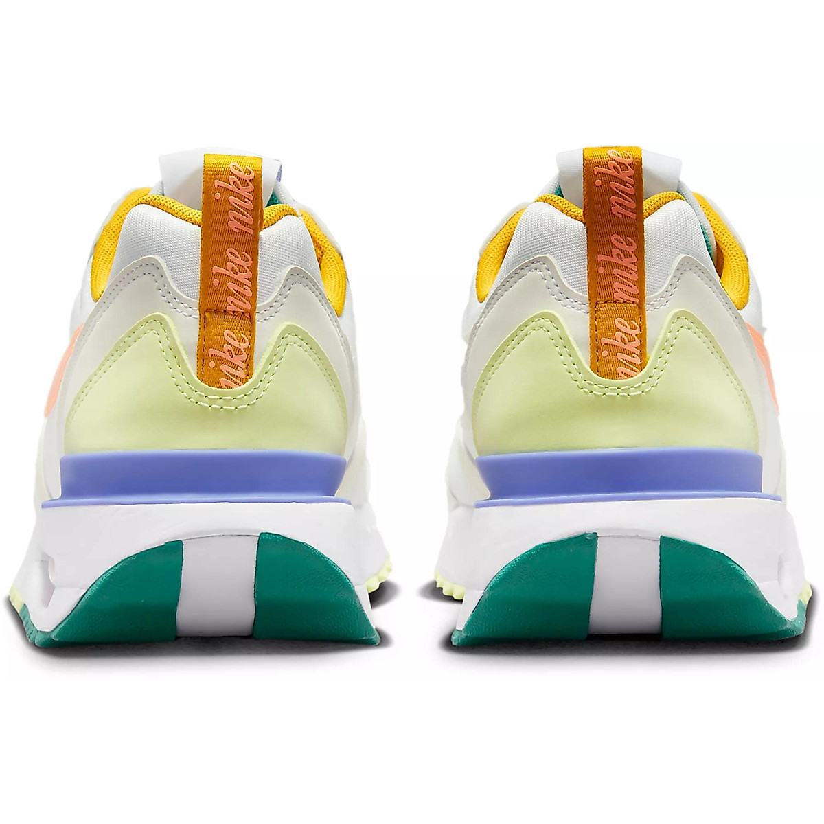 Nike Women's WMNS Air Max Dawn Running Shoe (White/Light Liquid Lime/Light Thistle/Peach Cream, us_Footwear_Size_System, Adult, Women, Numeric, Medium, Numeric_9_Point_5)