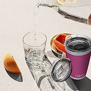 Tumbler Lids Spillproof for 20oz 30oz Yeti and More Cooler Cup, Splash Resistant Lids for Tumbler/For Yeti/Ozark Trails and More, Splash Proof Open - Close Slide Lid, Straw Friendly (20 oz)