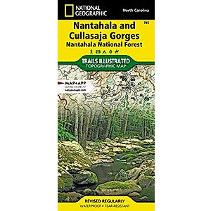Nantahala and Cullasaja Gorges Map [Nantahala National Forest] (National Geographic Trails Illustrated Map, 785)